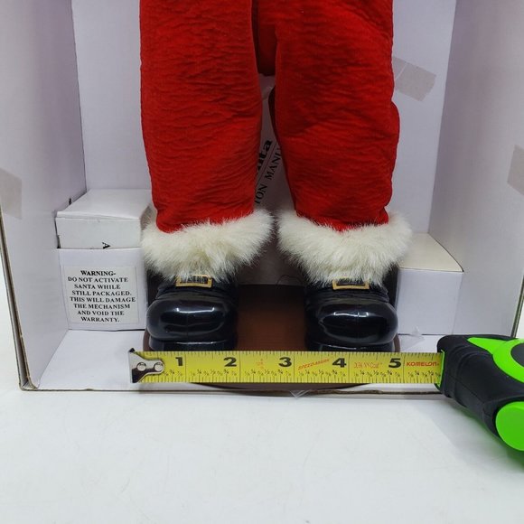 Christmas Fantasy | Holiday | Jingle Bell Rock Santa Animated Christmas Dancing Figure 6 In Vtg ...